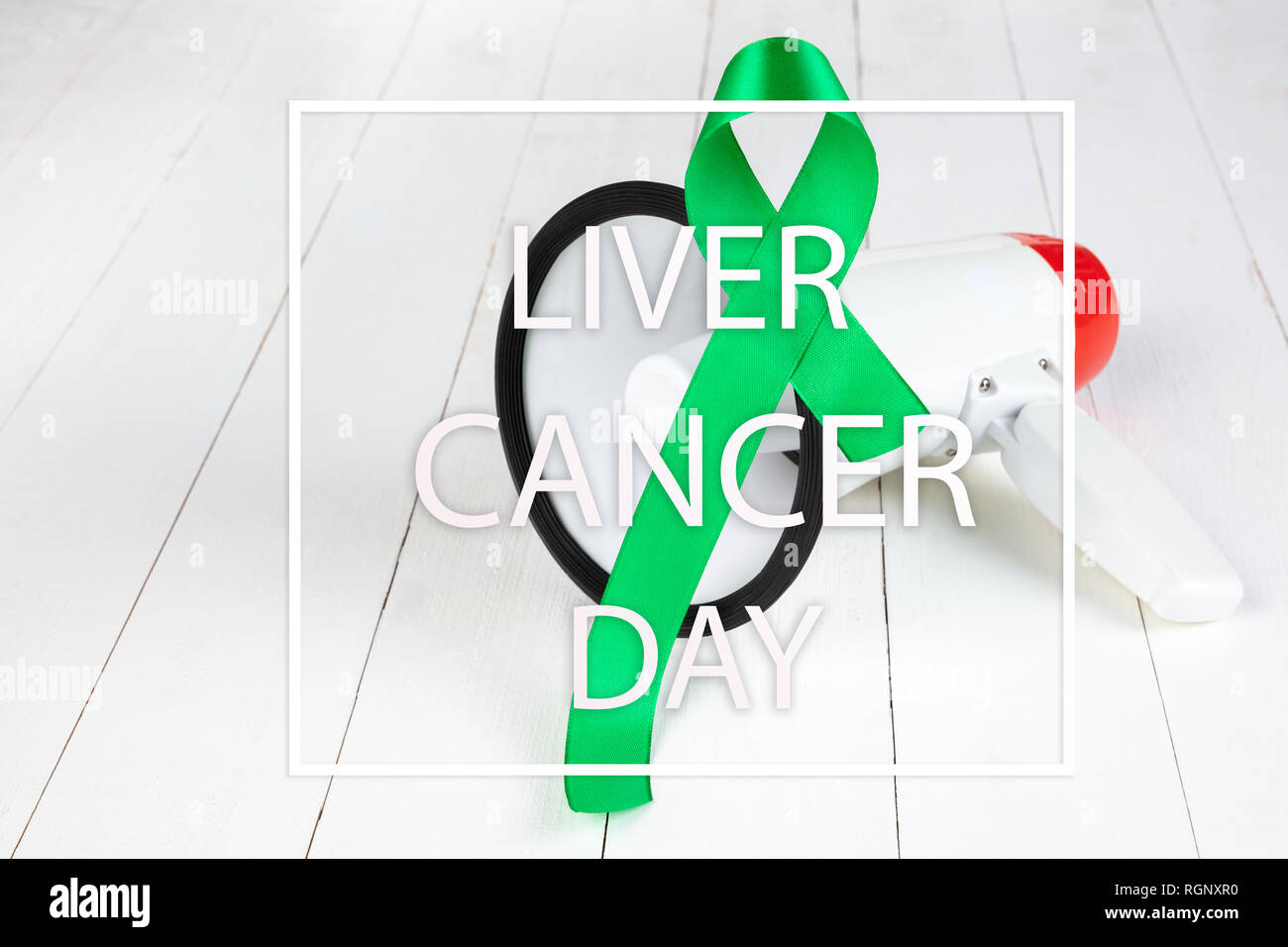 Liver Cancer and Hepatitis B - HVB Awareness month ribbon, Emerald ...