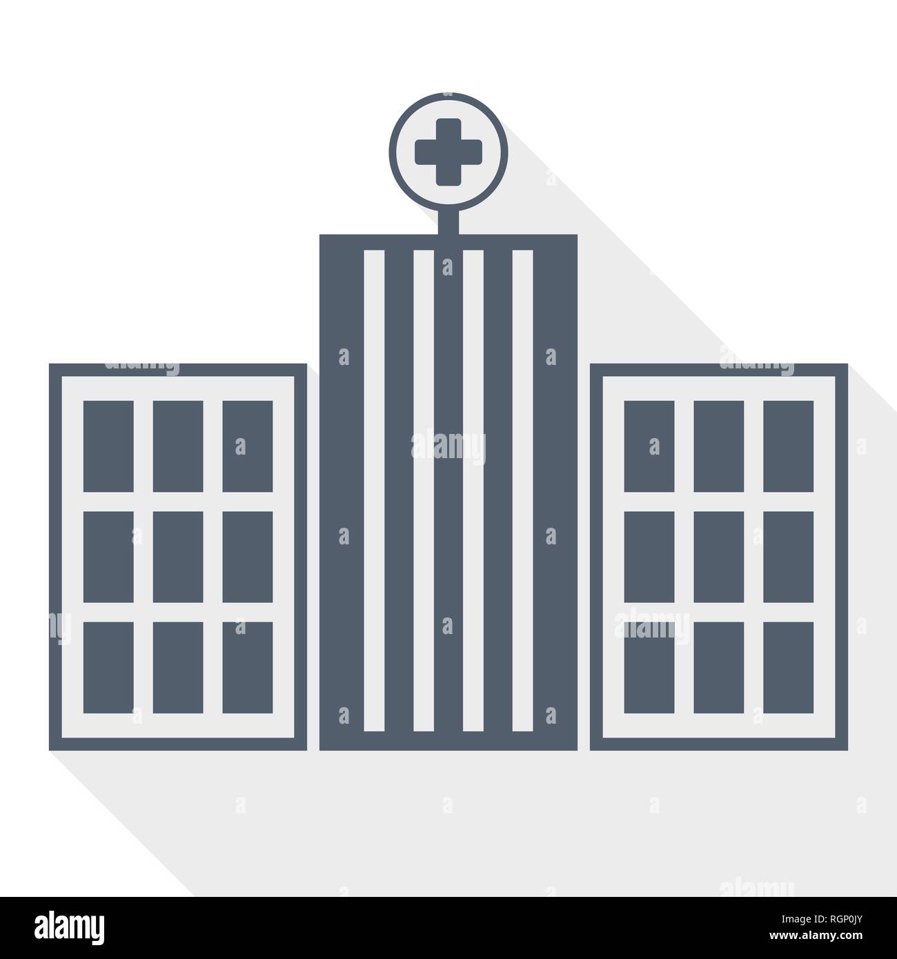 Hospital building vector icon Stock Vector Image & Art - Alamy