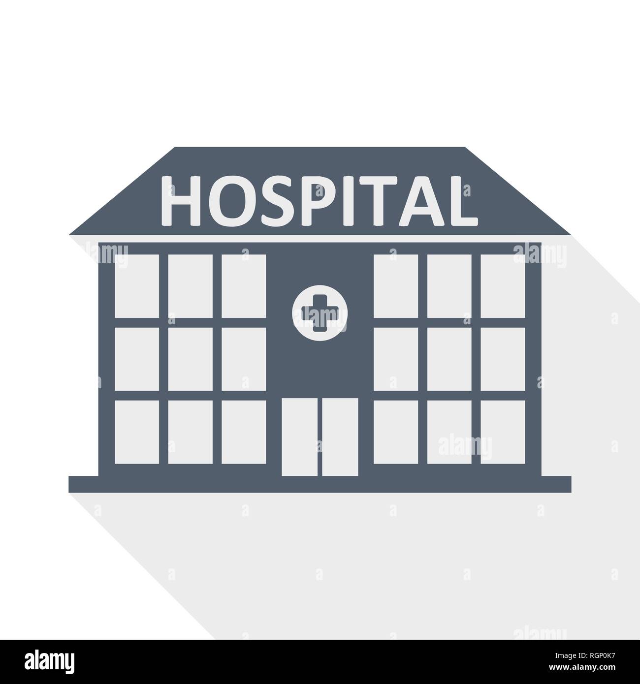 Hospital building vector icon Stock Vector Image & Art - Alamy