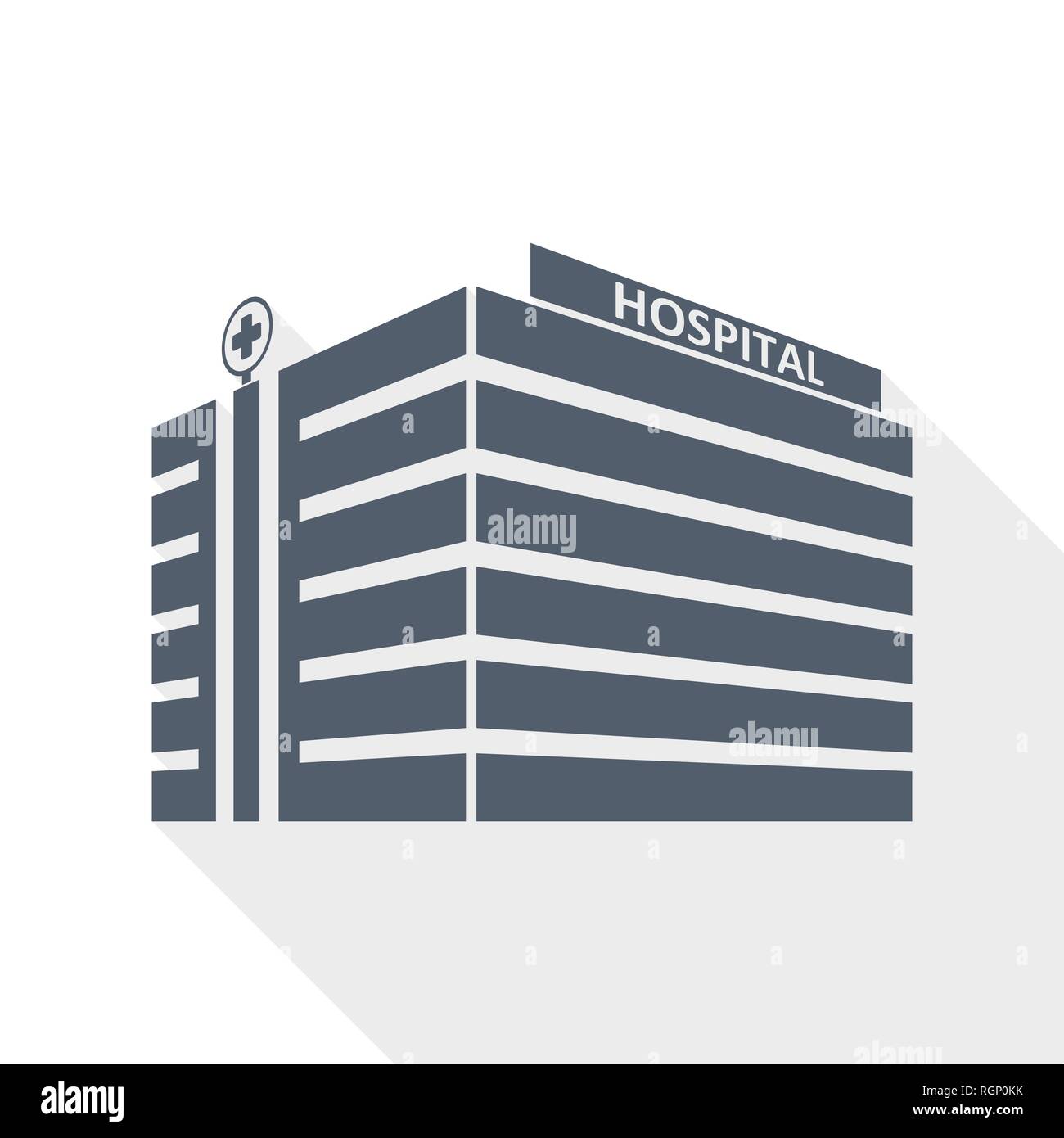 Hospital building vector icon Stock Vector Image & Art - Alamy