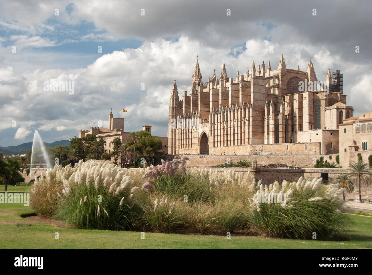 Palma cathedral reflections architecture hi-res stock photography and ...