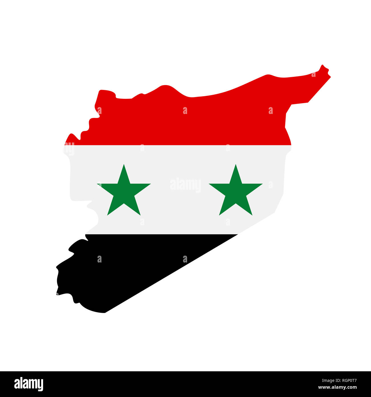 Map of syria and flag hi-res stock photography and images - Alamy