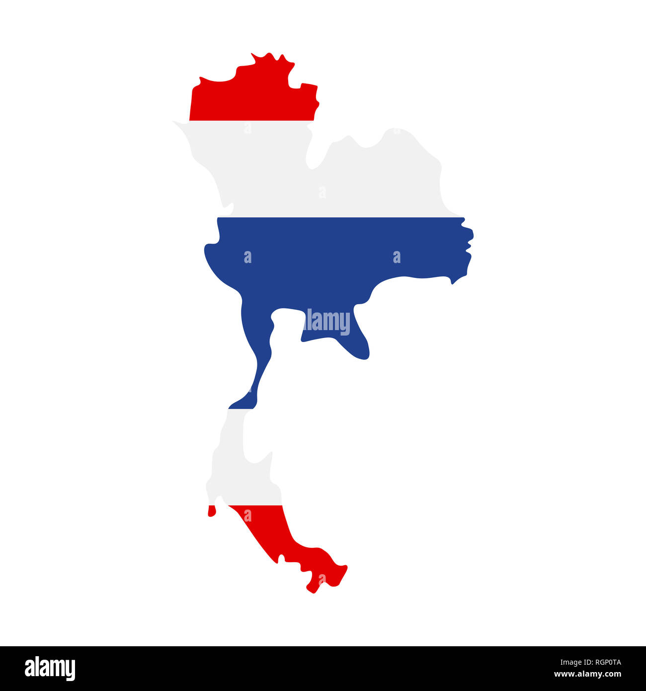 Thailand Flag Map