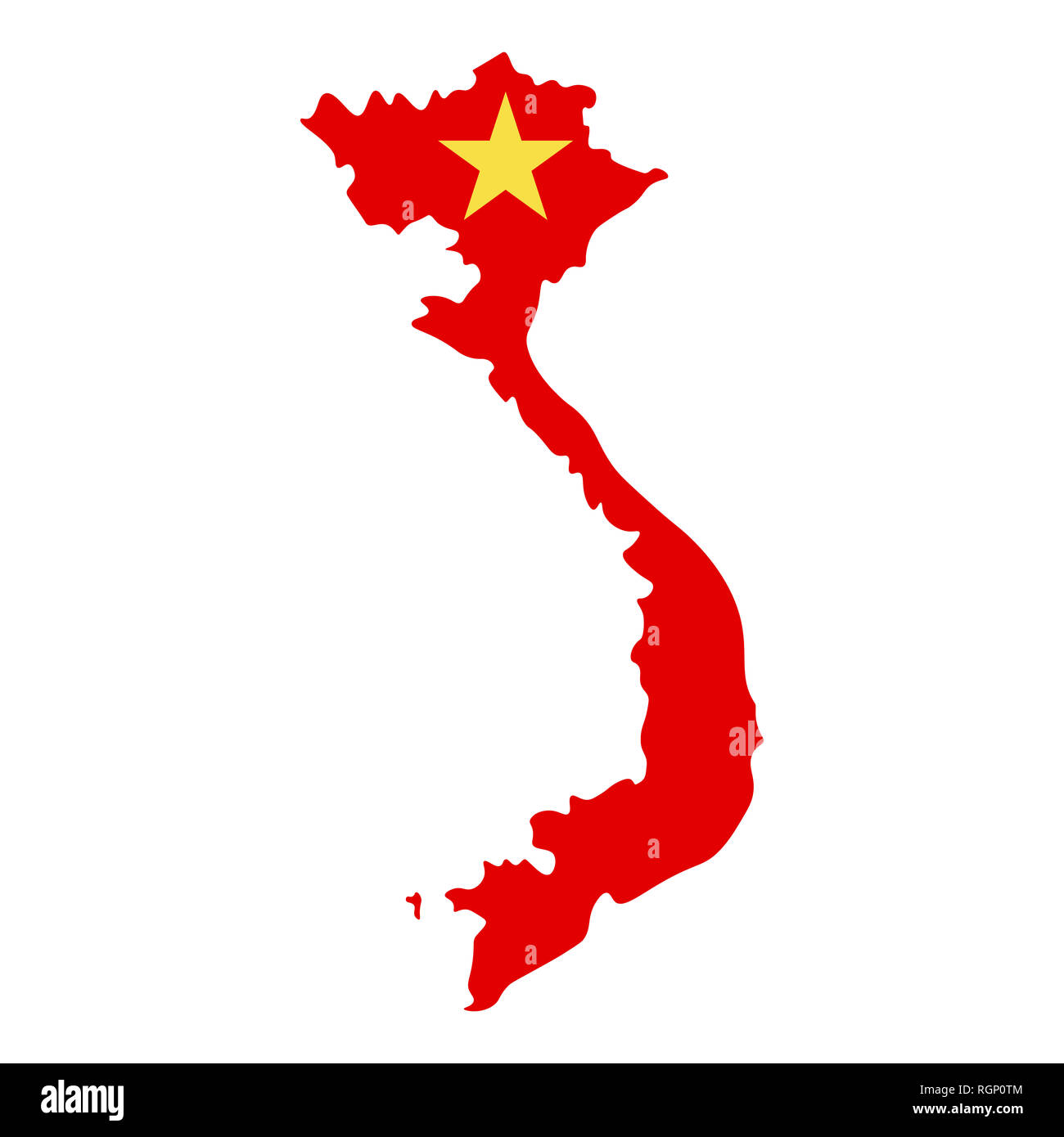 Vietnam flag flat design hi-res stock photography and images - Alamy