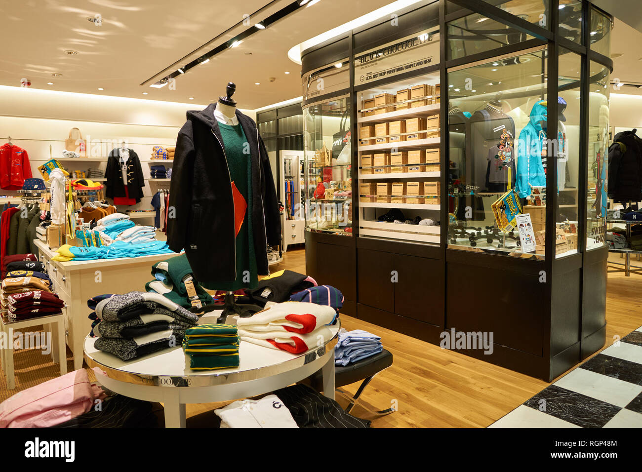HONG KONG - CIRCA NOVEMBER, 2016: inside a store in Hong Kong. Shopping ...