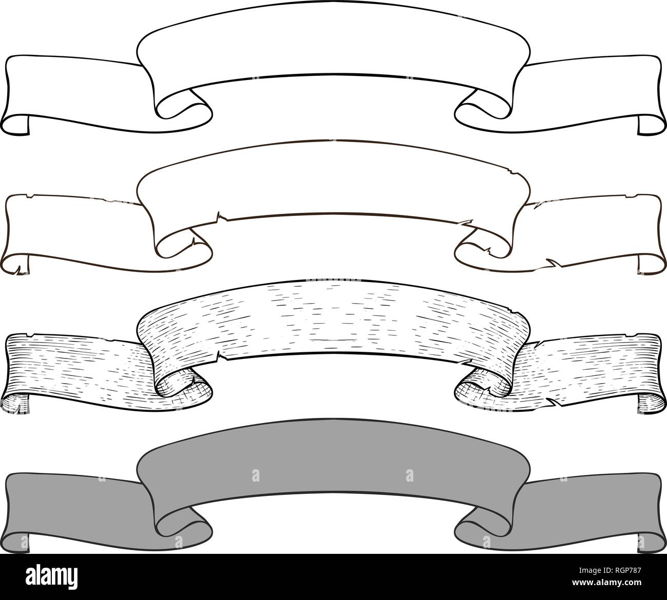 Blank ribbon hi-res stock photography and images - Alamy