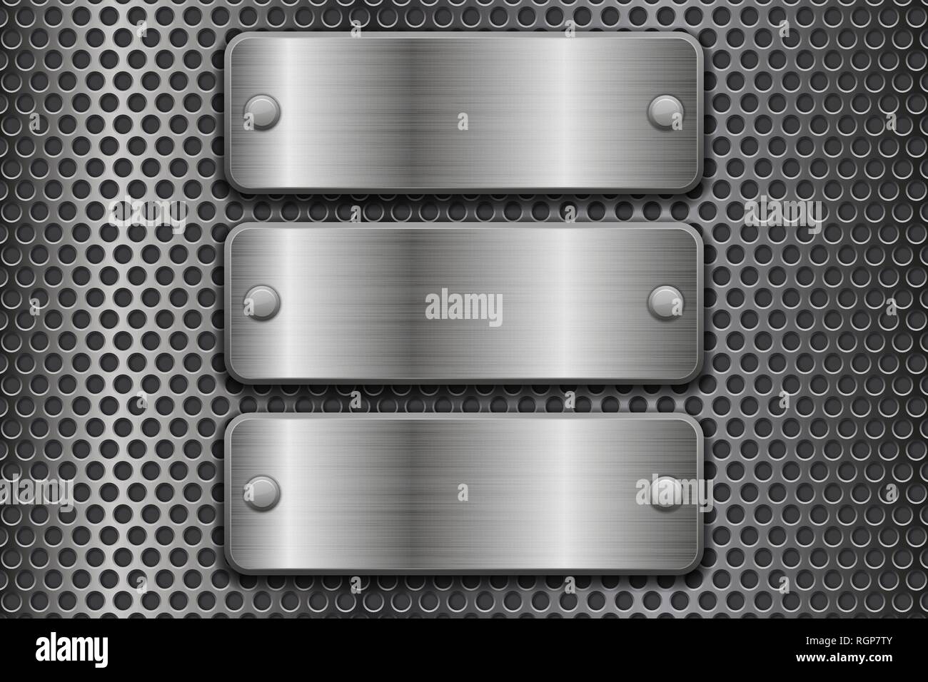 Perforated background with metal plates Stock Vector Image & Art - Alamy