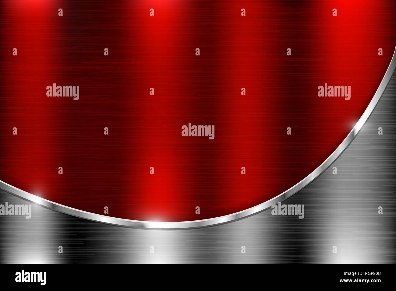 Red metallic surface Stock Vector Images - Alamy