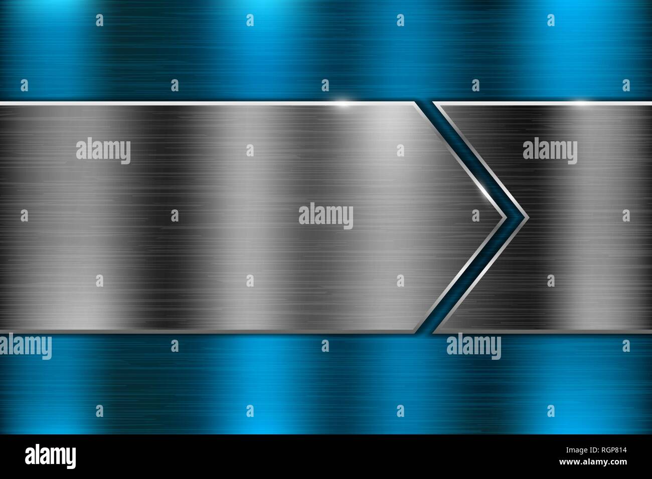 Blue metal texture with iron plate Stock Vector Image & Art - Alamy