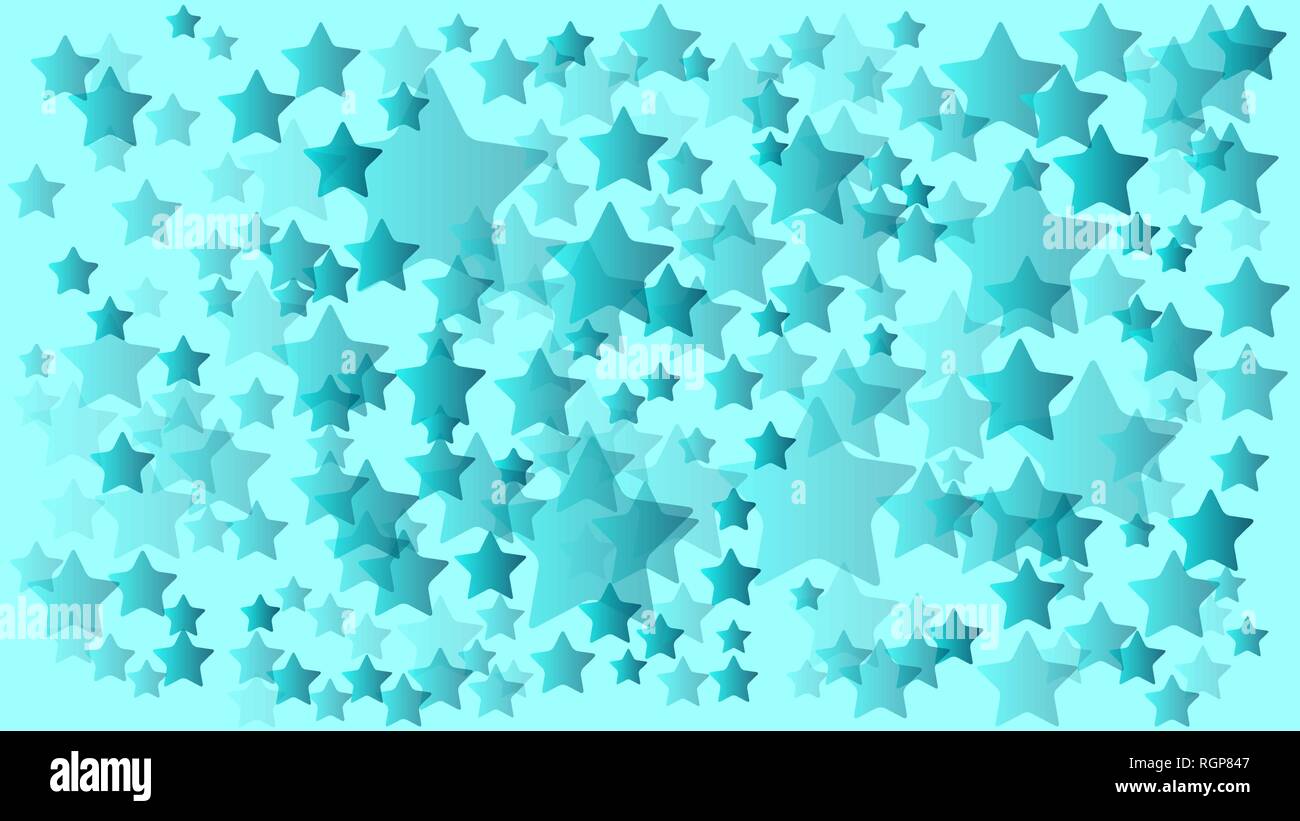 Mint color many random size stars vector backgrounds Stock Vector Image ...