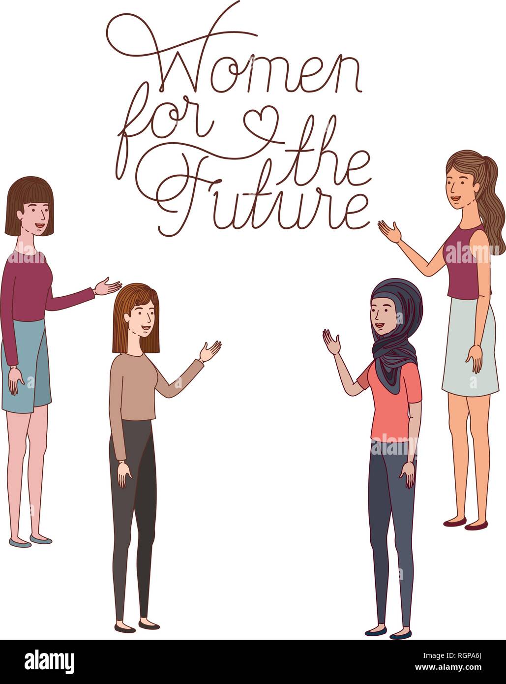 Women label support girl hi-res stock photography and images - Alamy