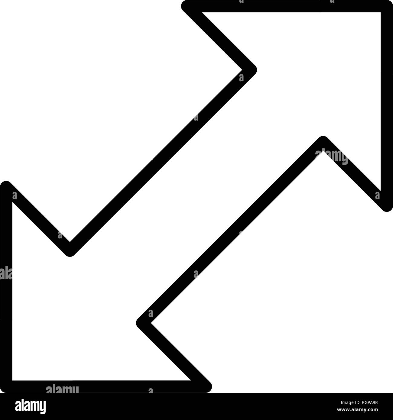Triangle With Double Sided Arrows
