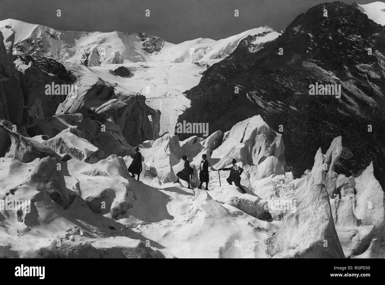 explorers, Ortler, trentino alto adige, italy 1920 Stock Photo - Alamy