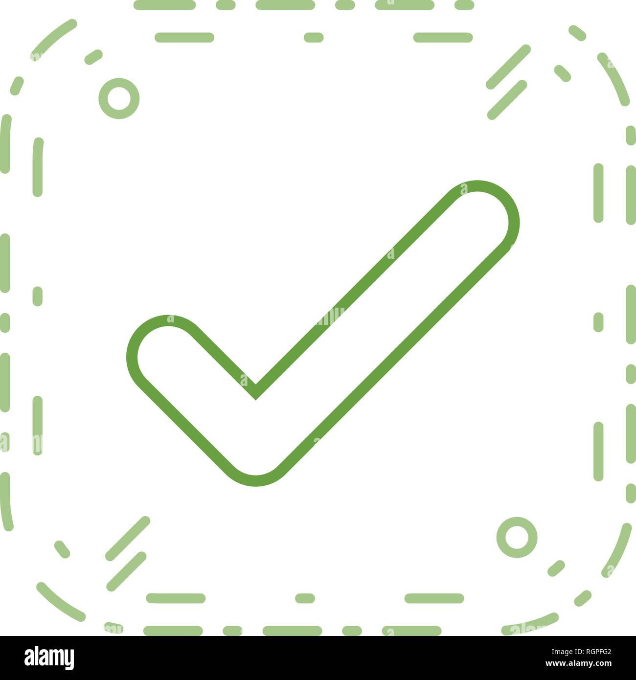 Tick Vector Icon Sign Icon Vector Illustration For Personal And ...