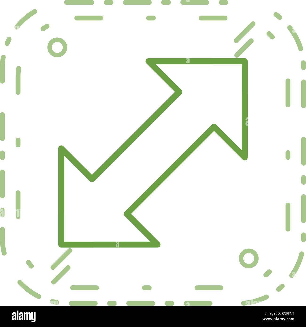 Double Arrow Vector Icon Stock Vector Image & Art - Alamy