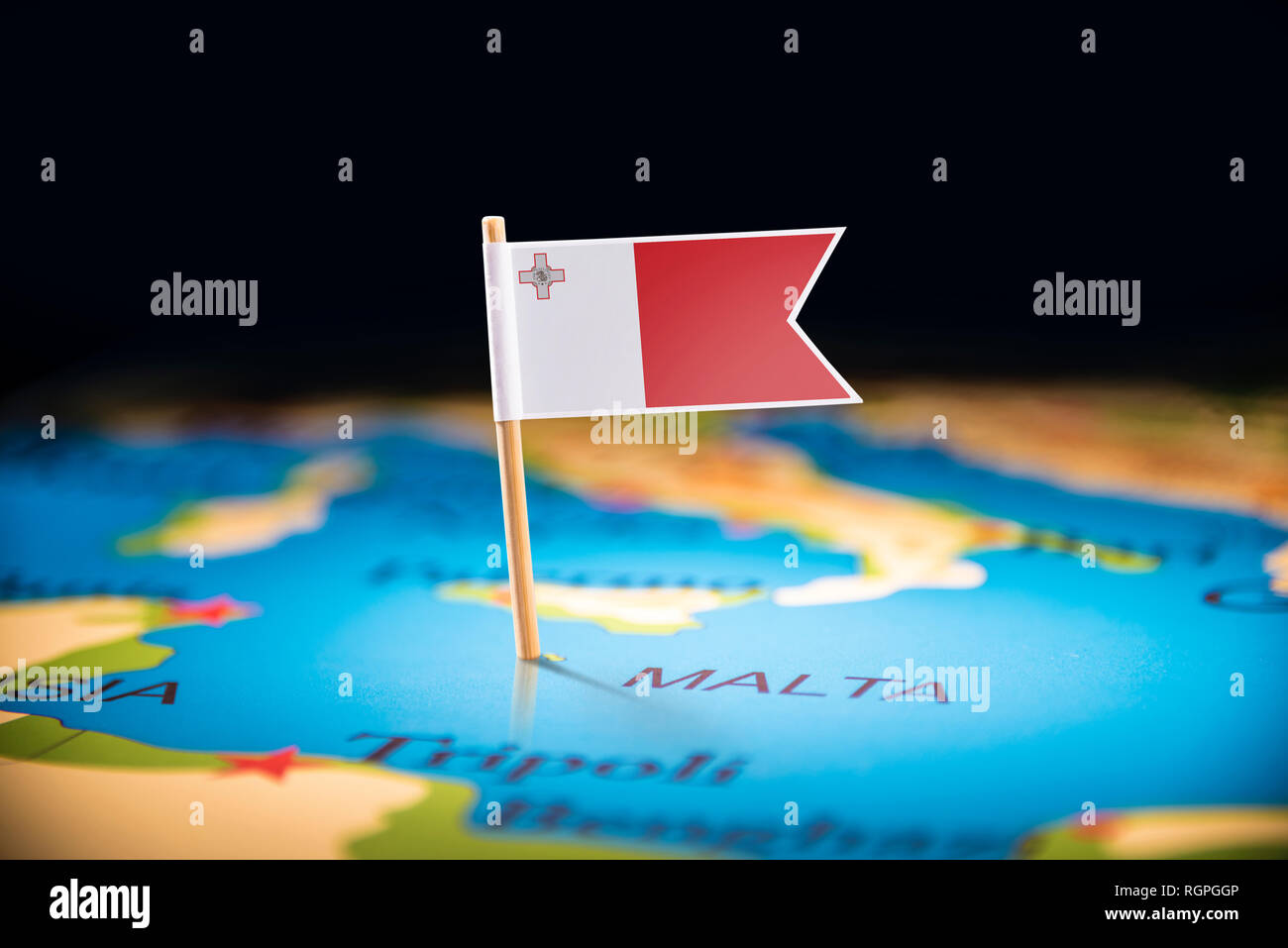 Malta map flag hi-res stock photography and images - Alamy