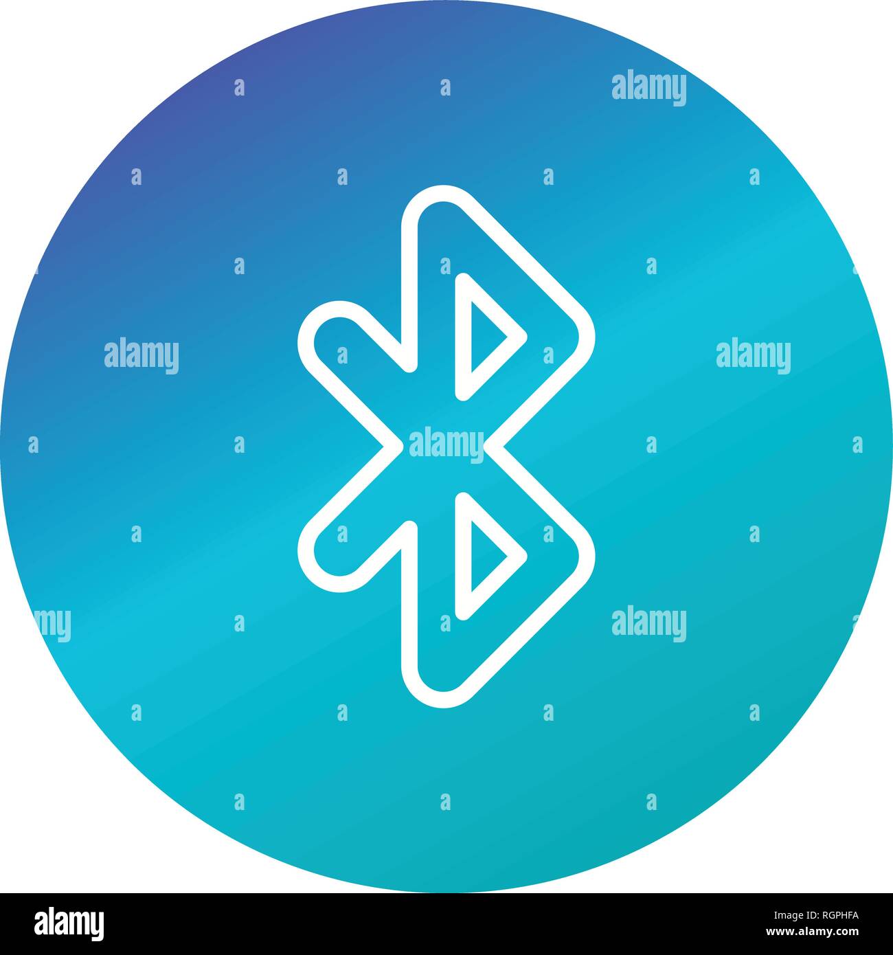 Bluetooth Vector Icon Stock Vector Image & Art - Alamy