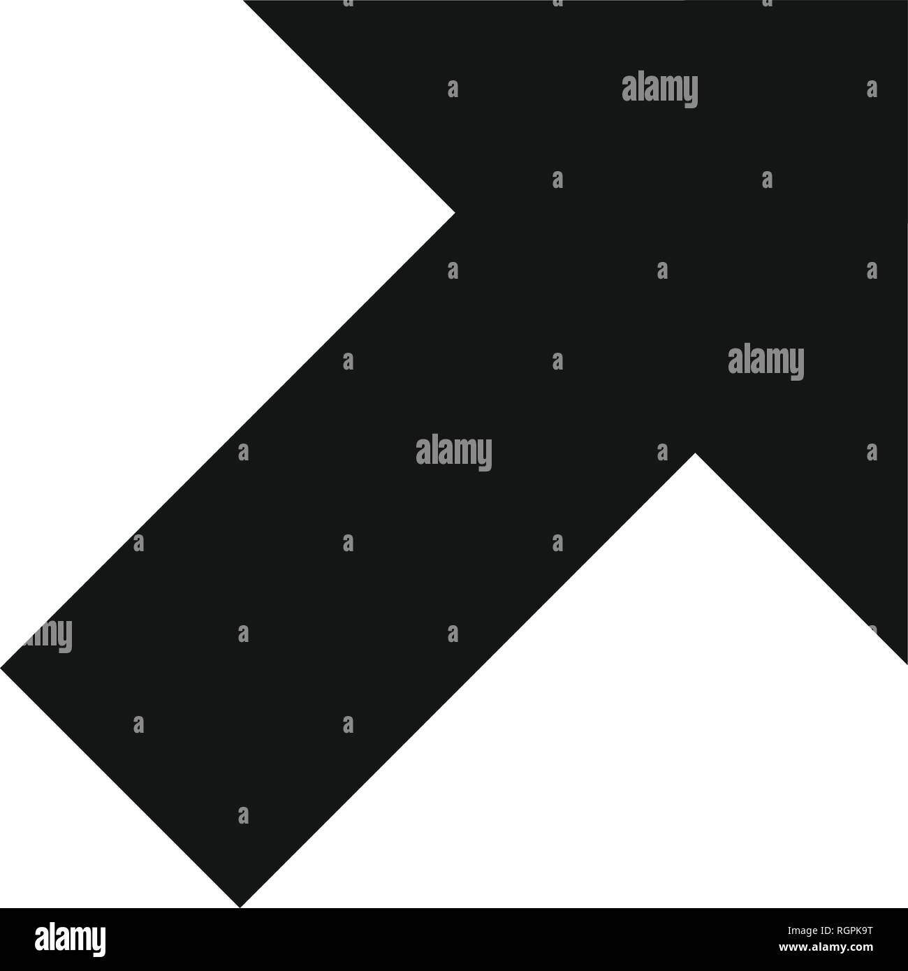 Right Up Vector Icon Stock Vector Image & Art - Alamy