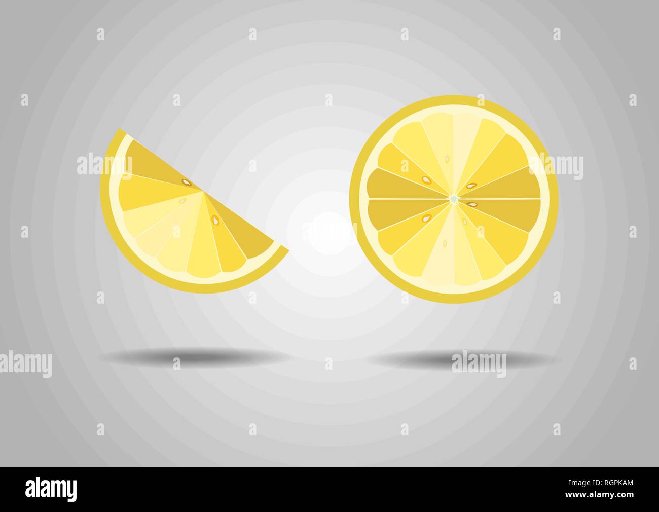 Summer fresh element . lemon slice vector illustration background 10 eps Stock Vector Image ...
