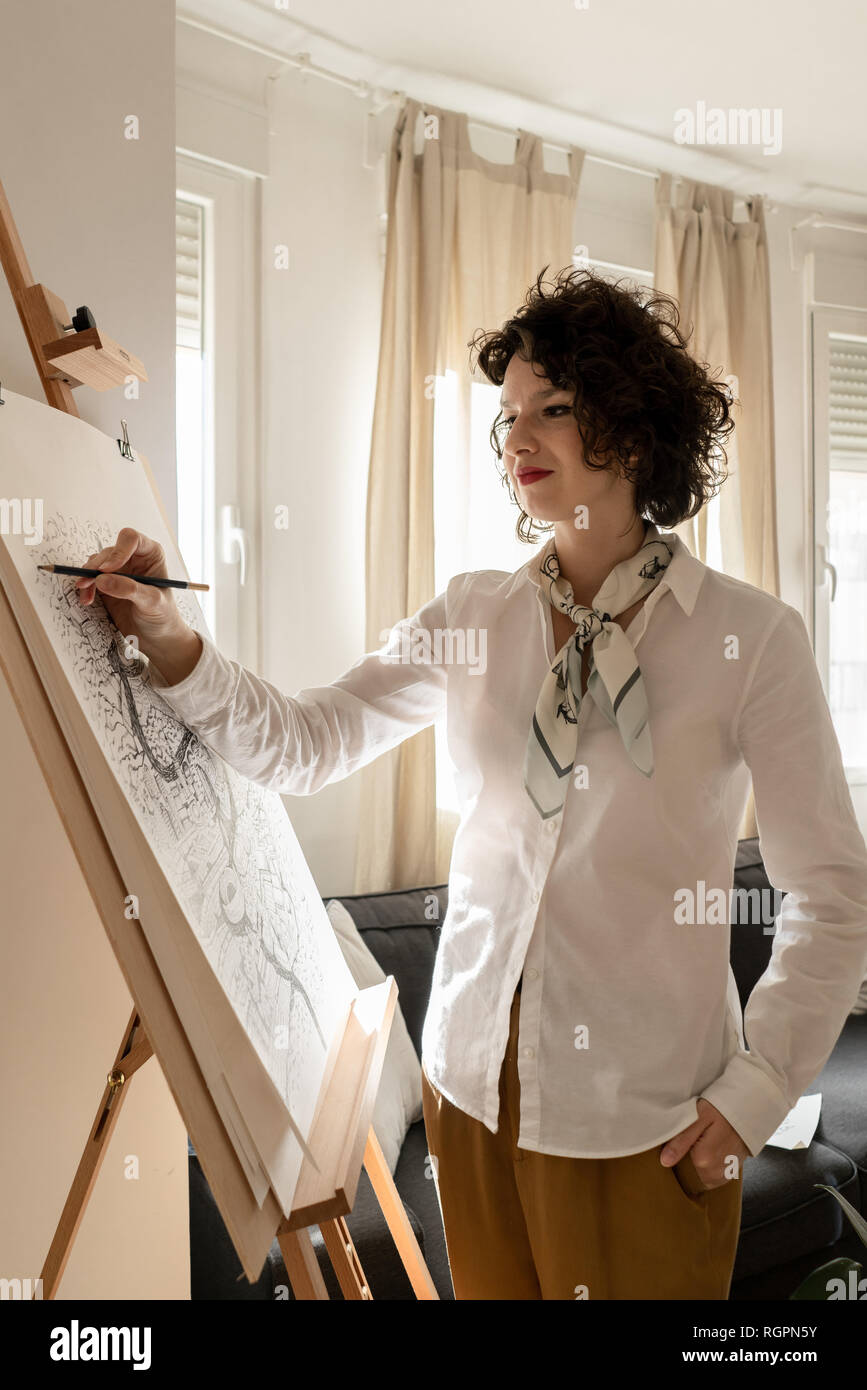 Person drawing hi-res stock photography and images - Alamy