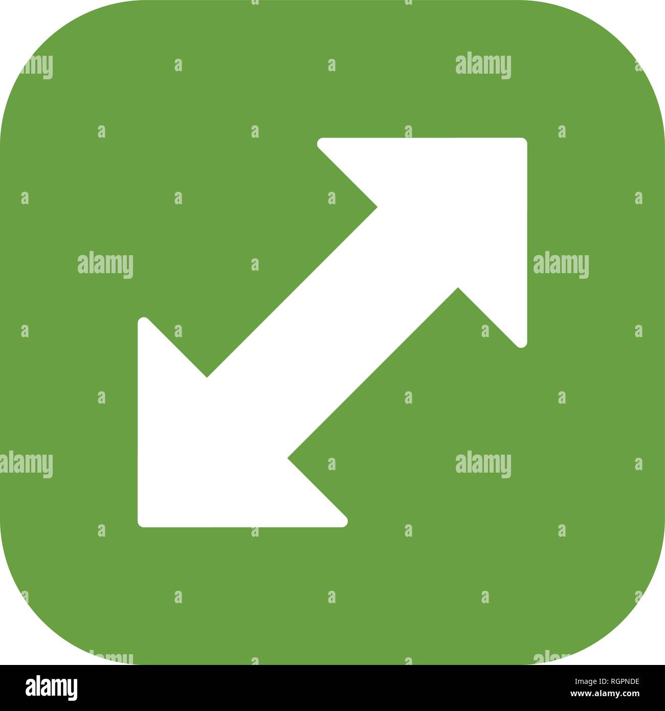 Double Arrow Vector Icon Stock Vector Image & Art - Alamy