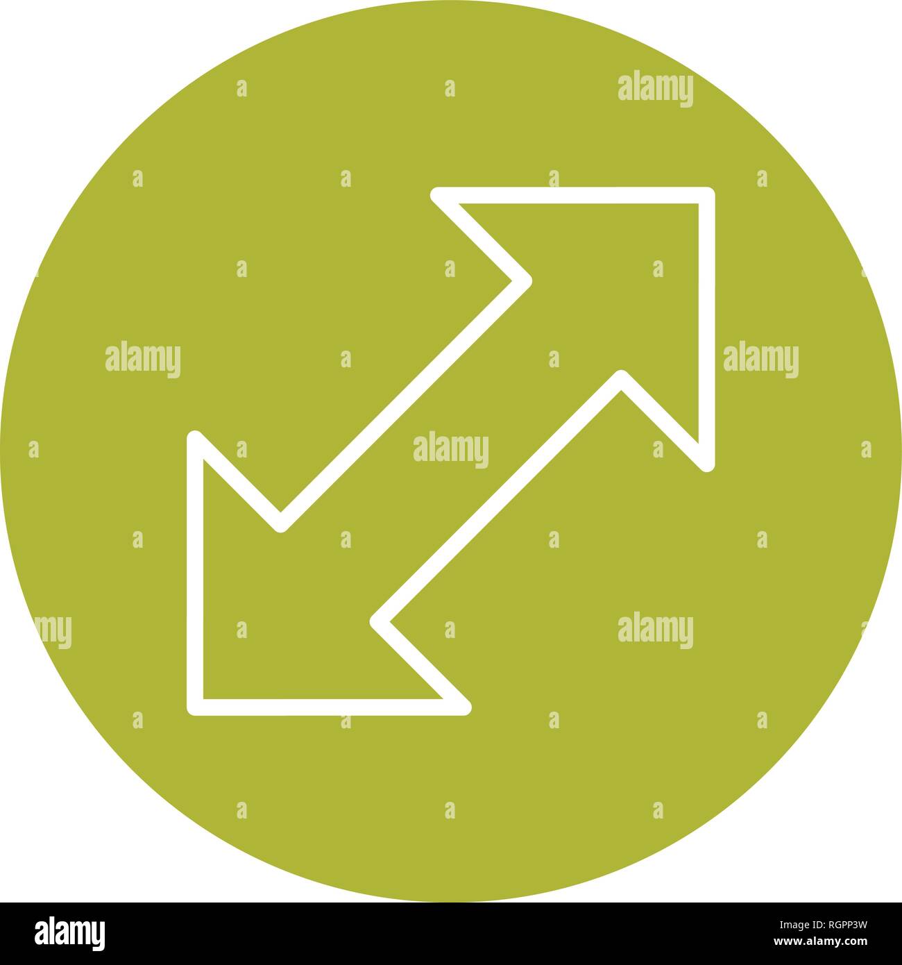 Double Arrow Vector Icon Stock Vector Image & Art - Alamy