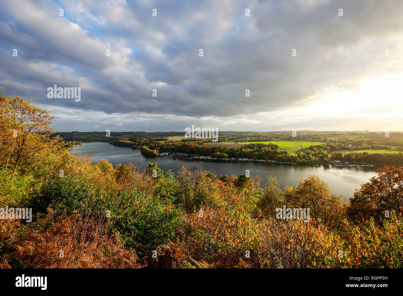 Essen, North Rhine-Westphalia, Ruhr area, Germany, the Korte cliff is a ...