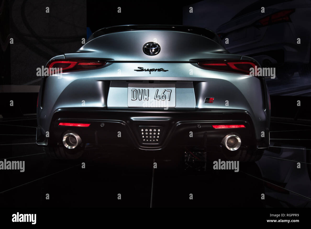 DETROIT, MI/USA - JANUARY 15, 2019: A 2020 Toyota Supra fifth ...