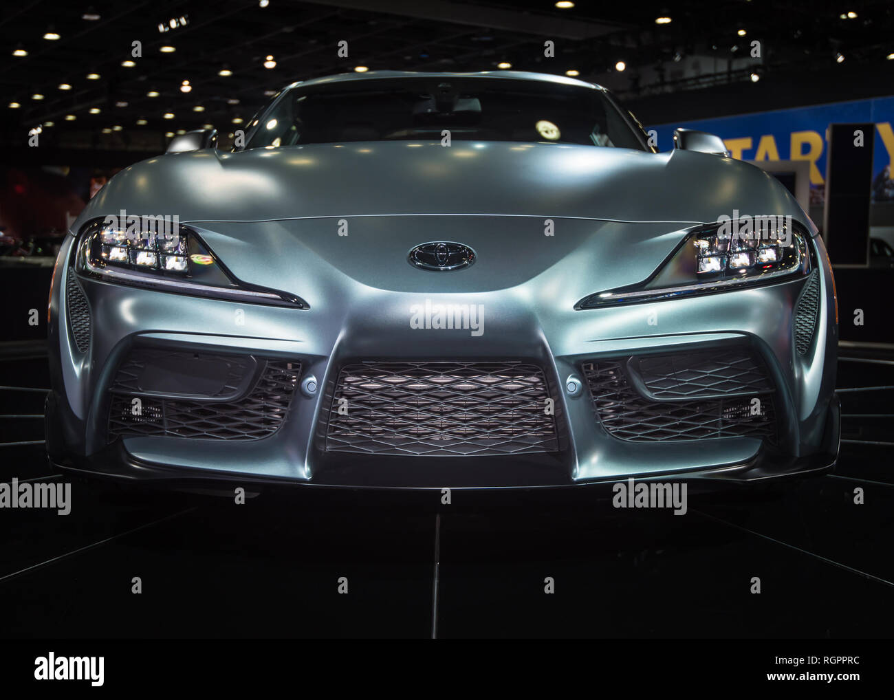 DETROIT, MI/USA - JANUARY 15, 2019: A 2020 Toyota Supra fifth ...