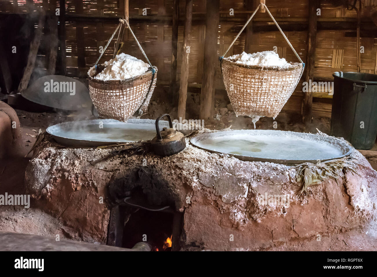 Traditional salt making hi-res stock photography and images - Alamy