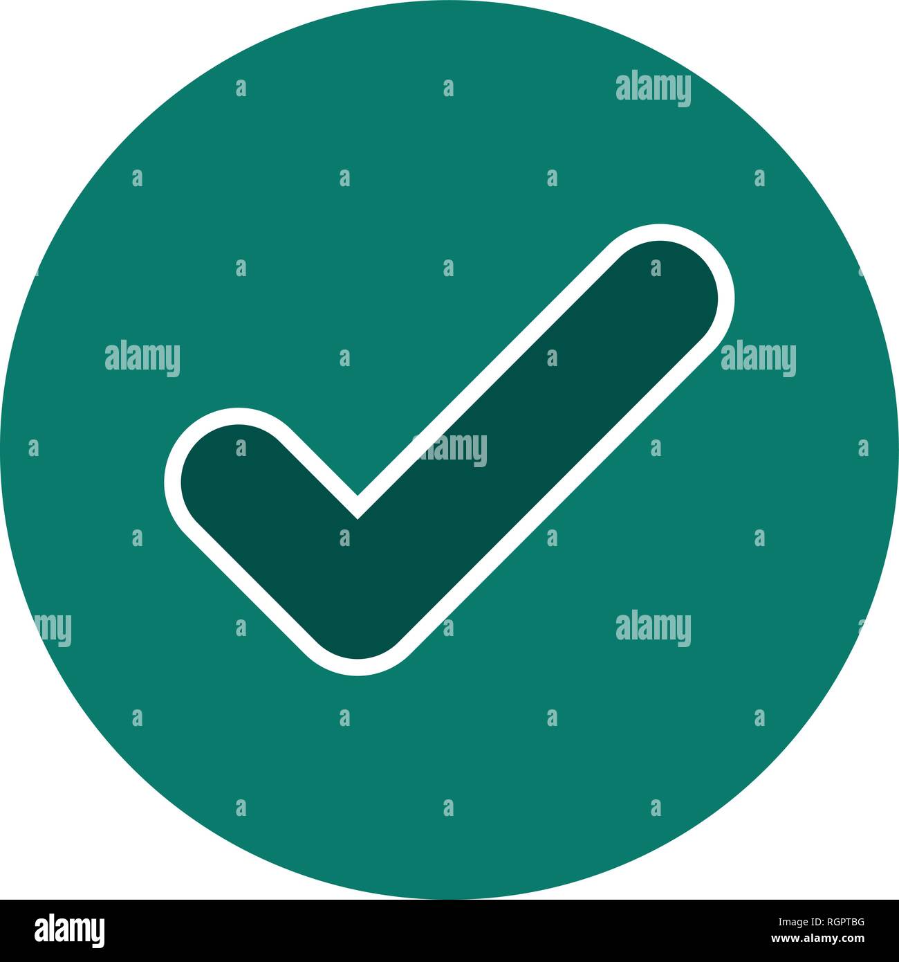 Tick Vector Icon Sign Icon Vector Illustration For Personal And ...