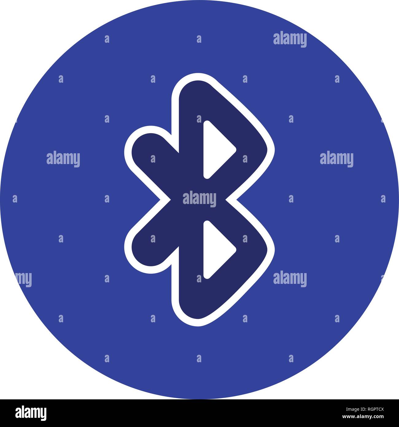 Bluetooth Vector Icon Stock Vector Image & Art - Alamy