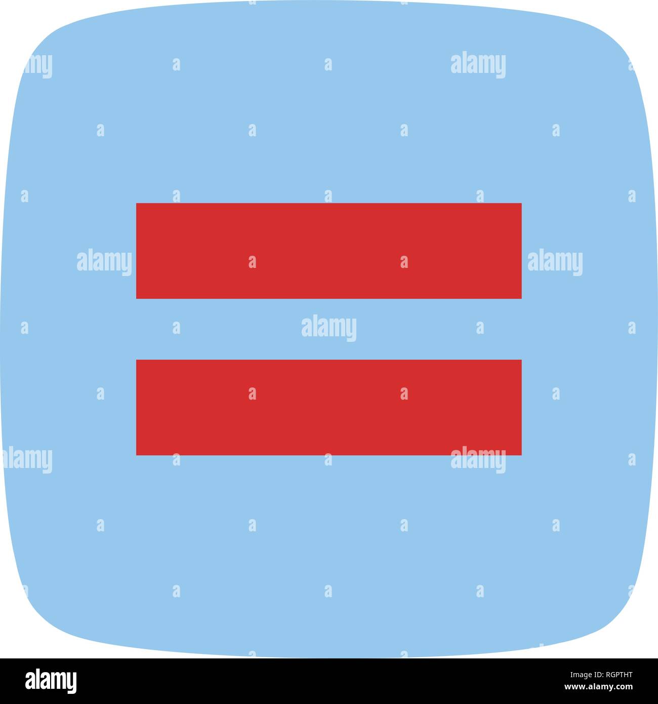 Equal To Vector Icon Sign Icon Vector Illustration For Personal And ...