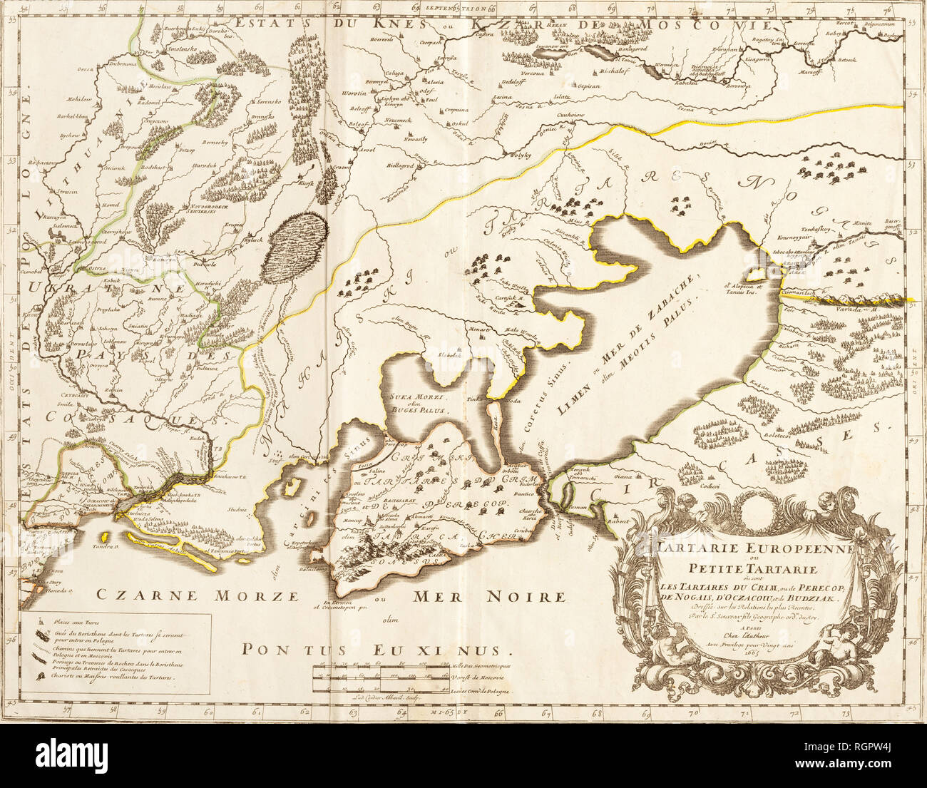 Map of European and Minor Tartaria (Crimea). Nicholas Sanson (Paris ...
