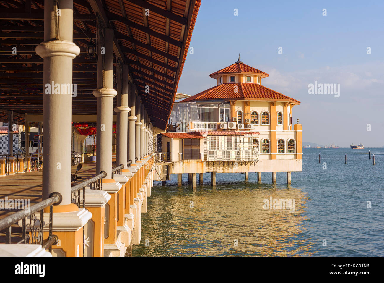Church street pier in Georgetown, Penang island, Malaysia Stock Photo ...