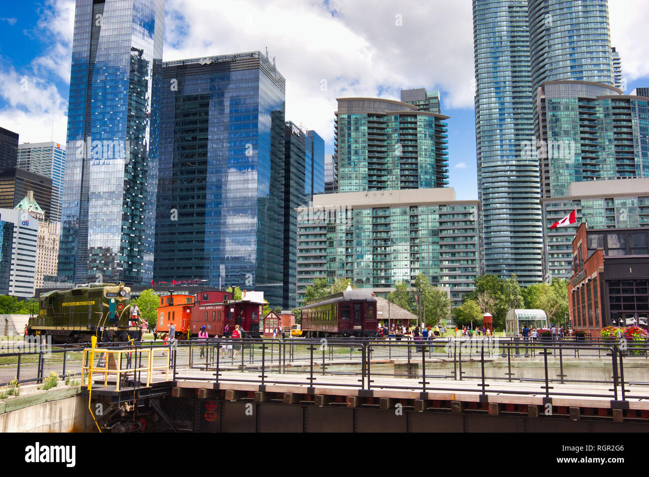 Toronto Railway Museum, Roundhouse Park, Toronto, Ontario, Canada Stock ...