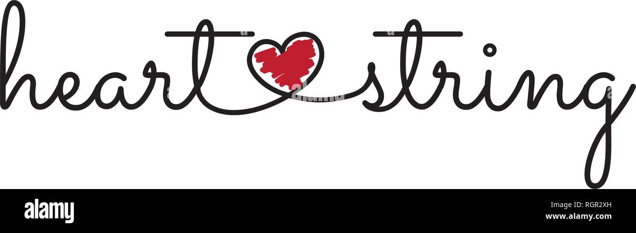 heart string, vector Stock Vector Image & Art - Alamy