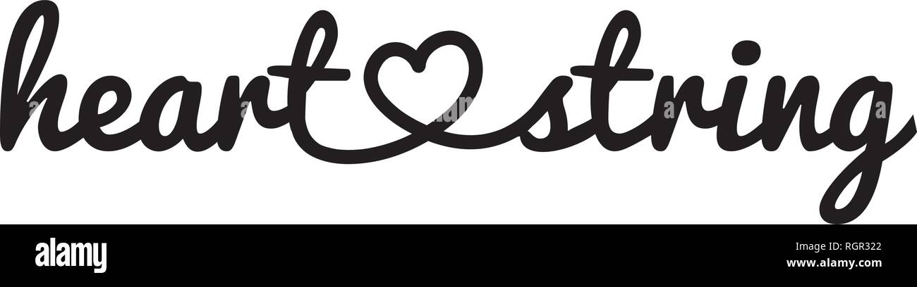 heart string, vector Stock Vector Image & Art - Alamy