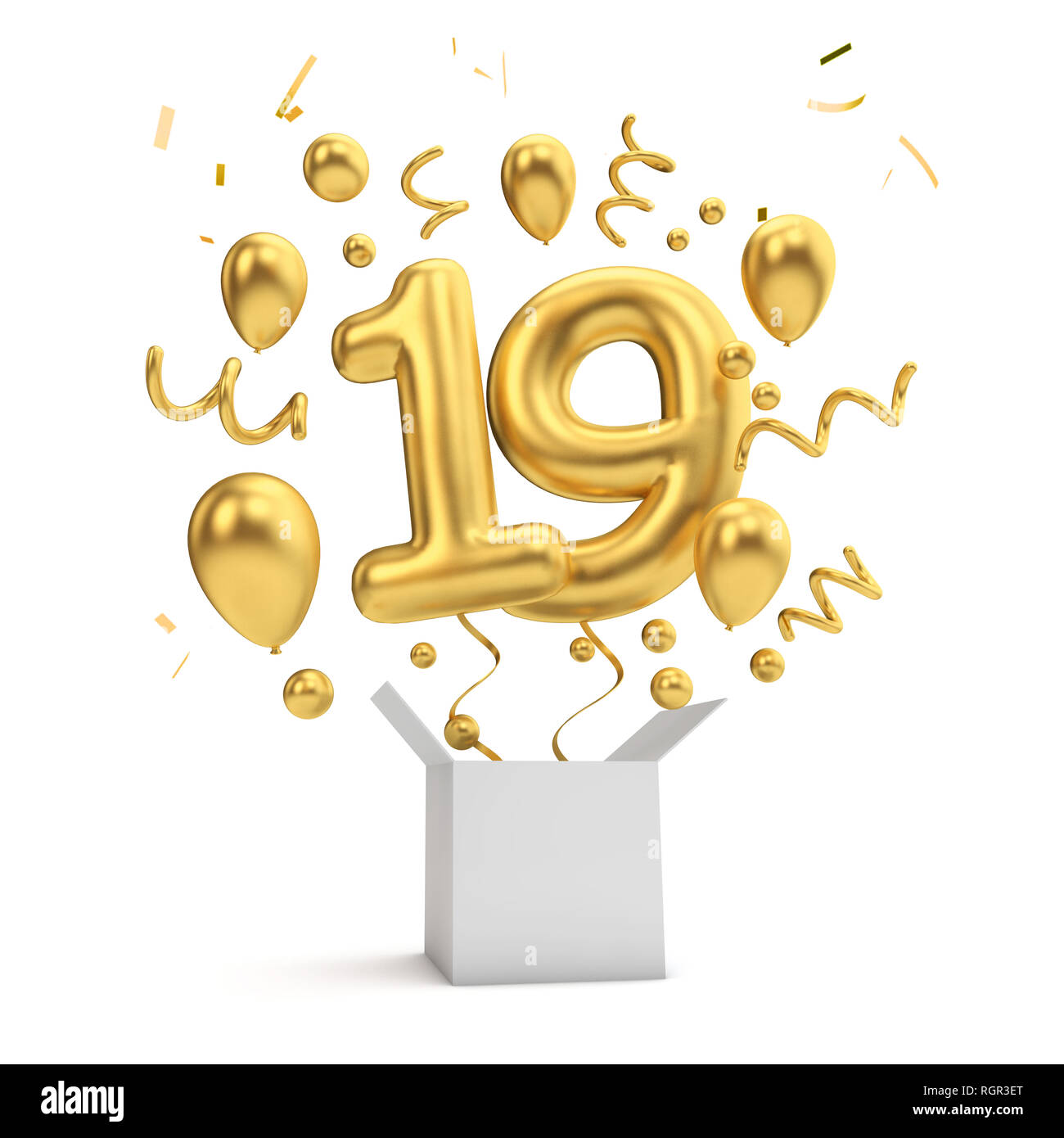 19th birthday Cut Out Stock Images & Pictures - Alamy