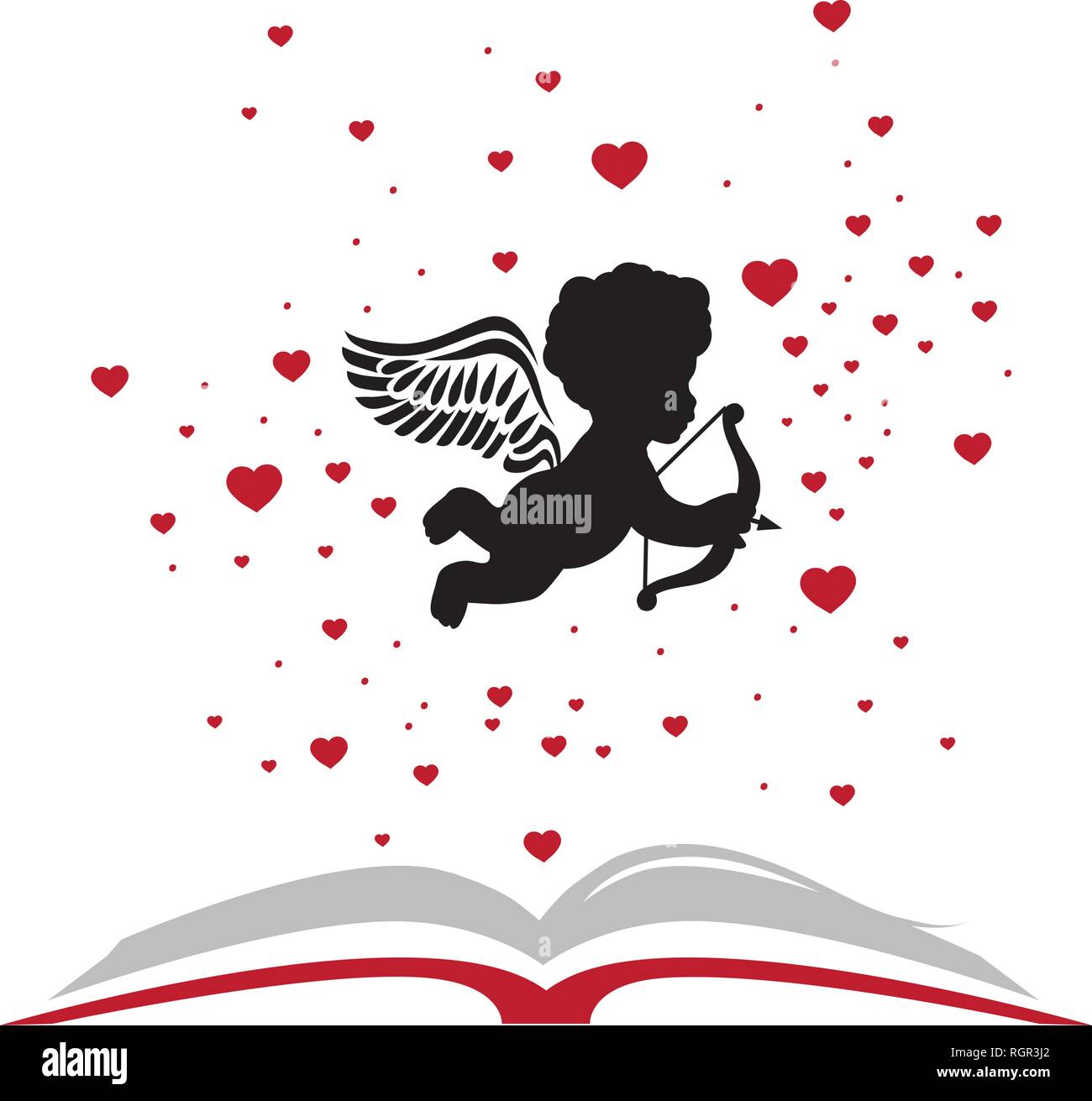 cupid book, logo icon Stock Vector Image & Art - Alamy