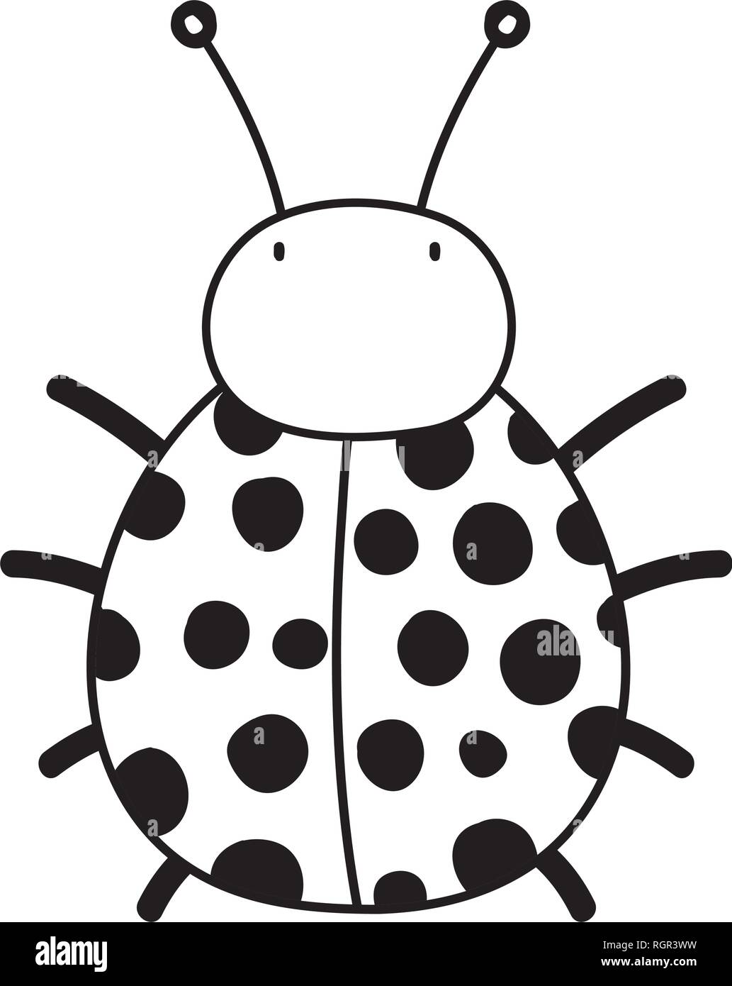 cute and little ladybug Stock Vector Image & Art - Alamy