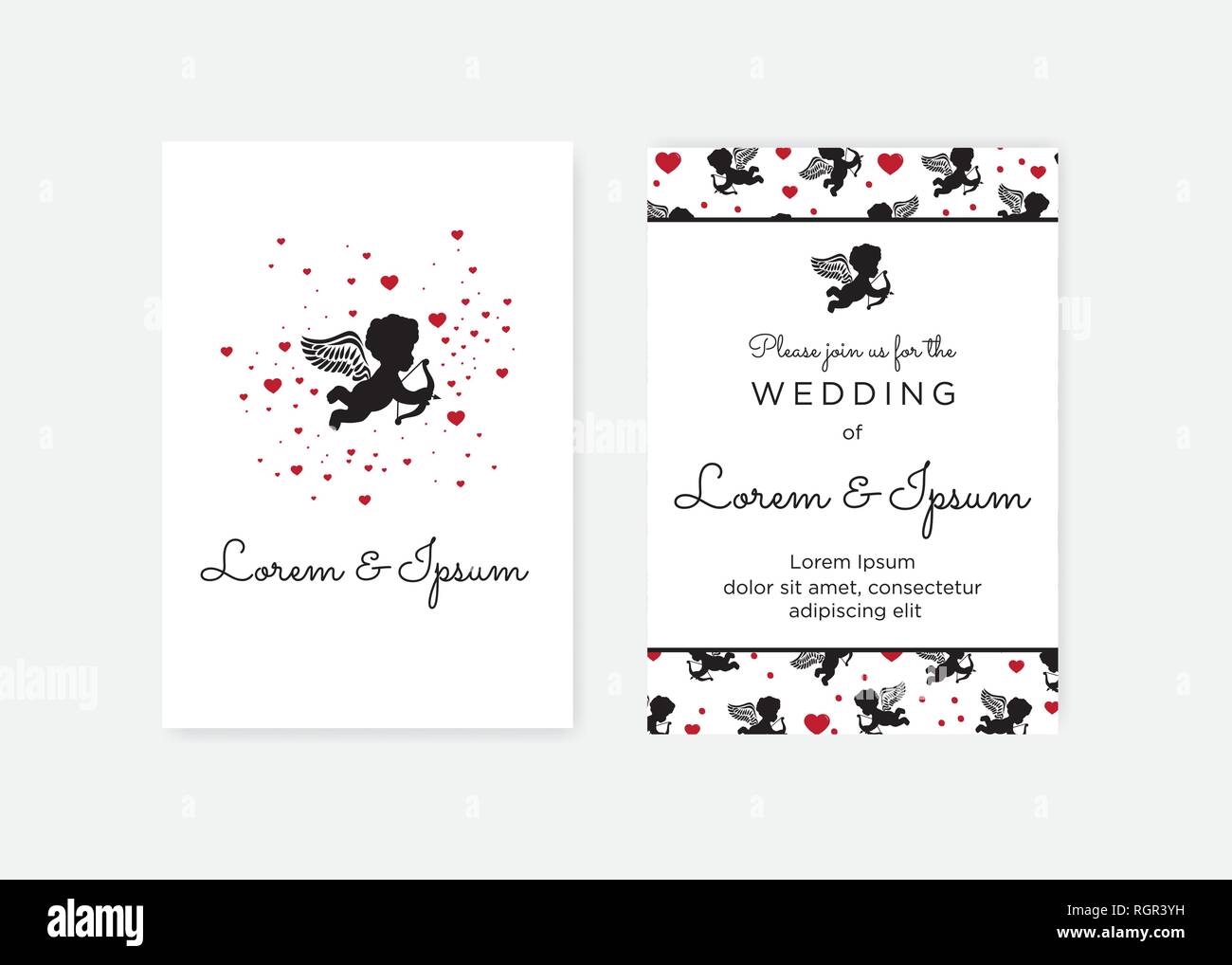 cupid, event invitation template Stock Vector Image & Art - Alamy