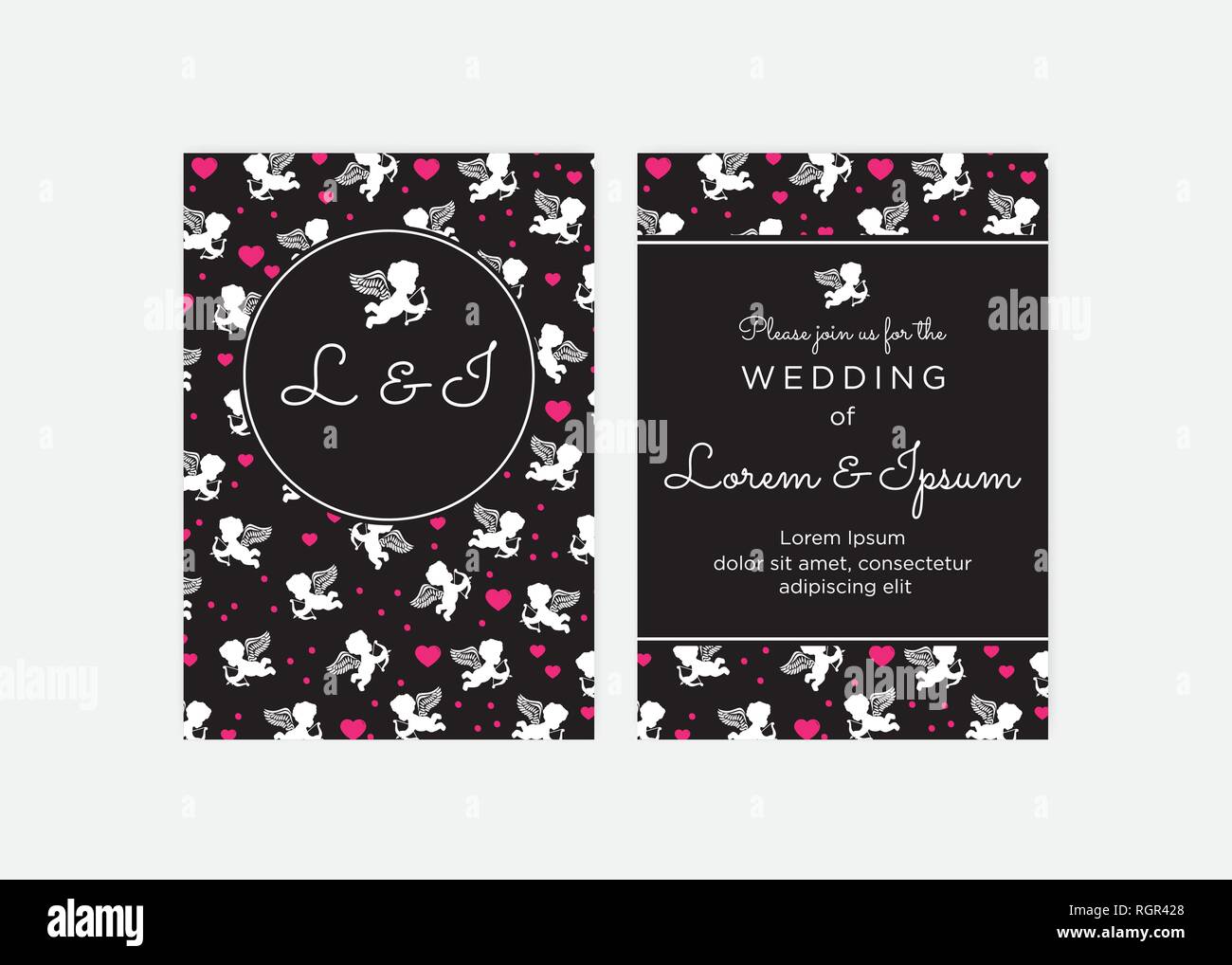 cupid, event invitation template Stock Vector Image & Art - Alamy