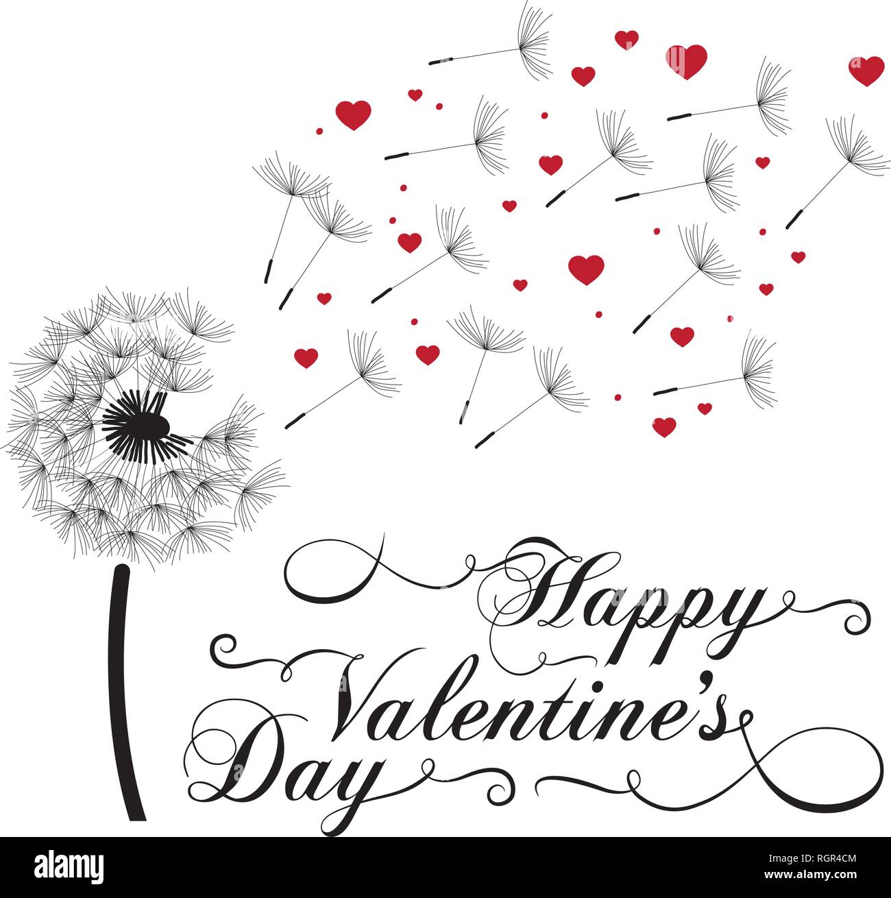 dandelion flower, vector Stock Vector Image & Art - Alamy