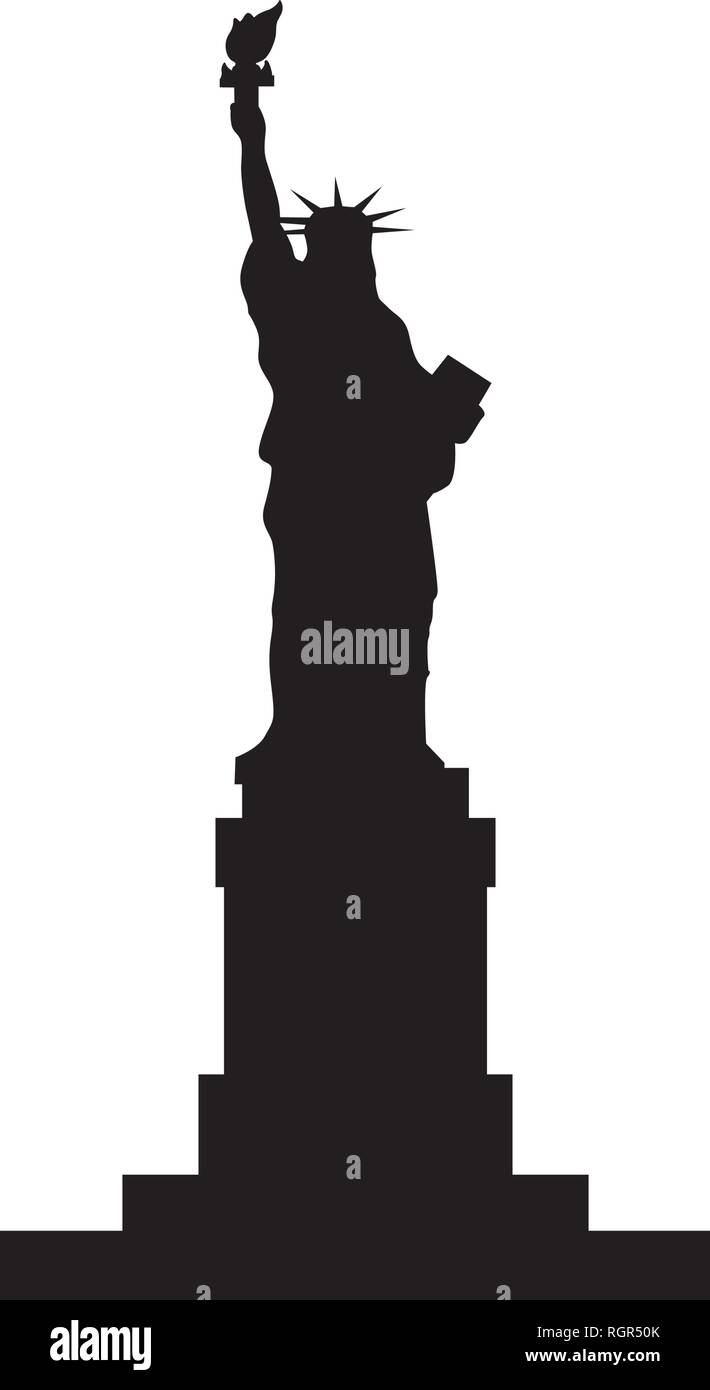 Statue of liberty, usa vector logo hi-res stock photography and images ...