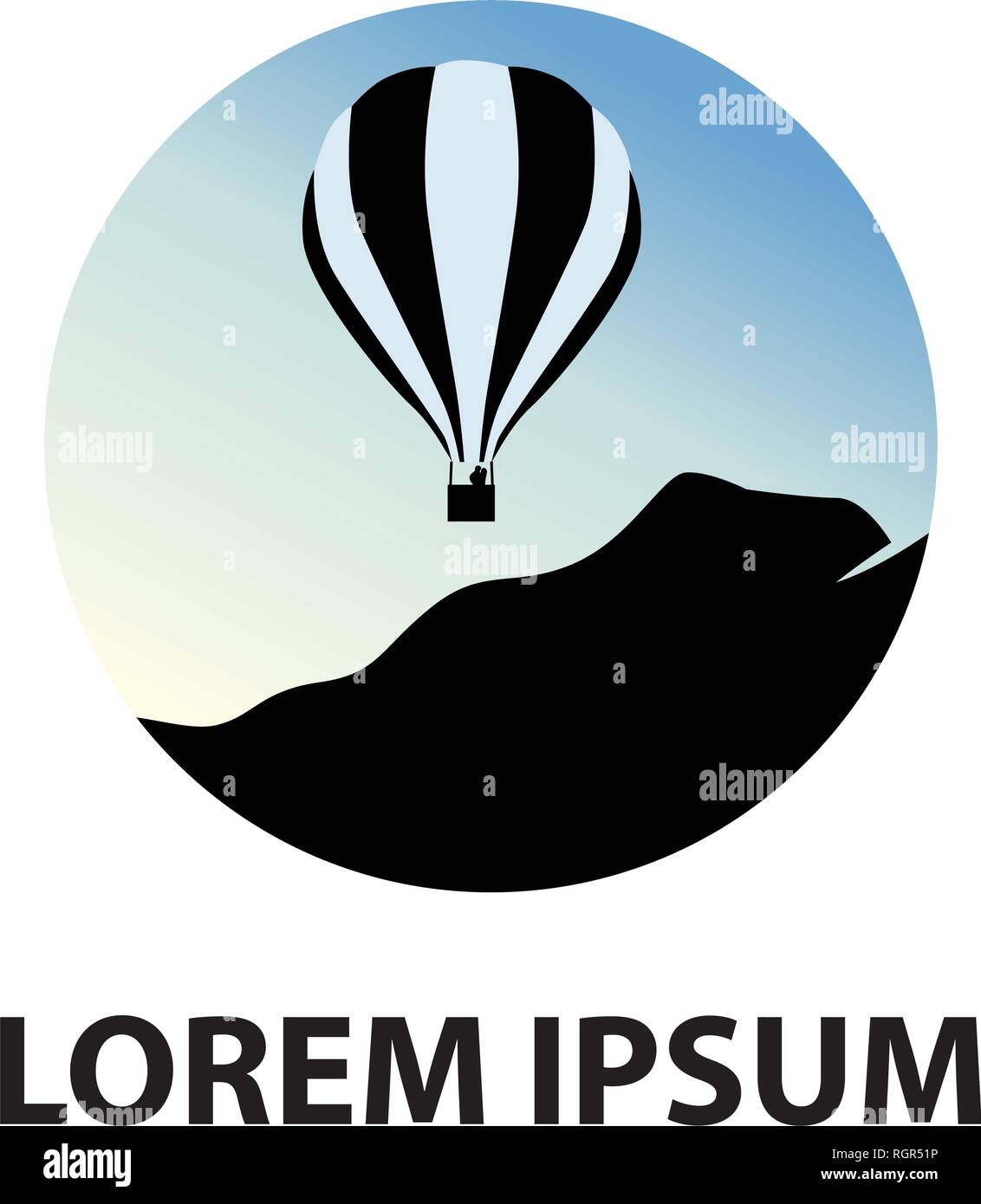 Hot air balloon vector vectors hi-res stock photography and images - Alamy