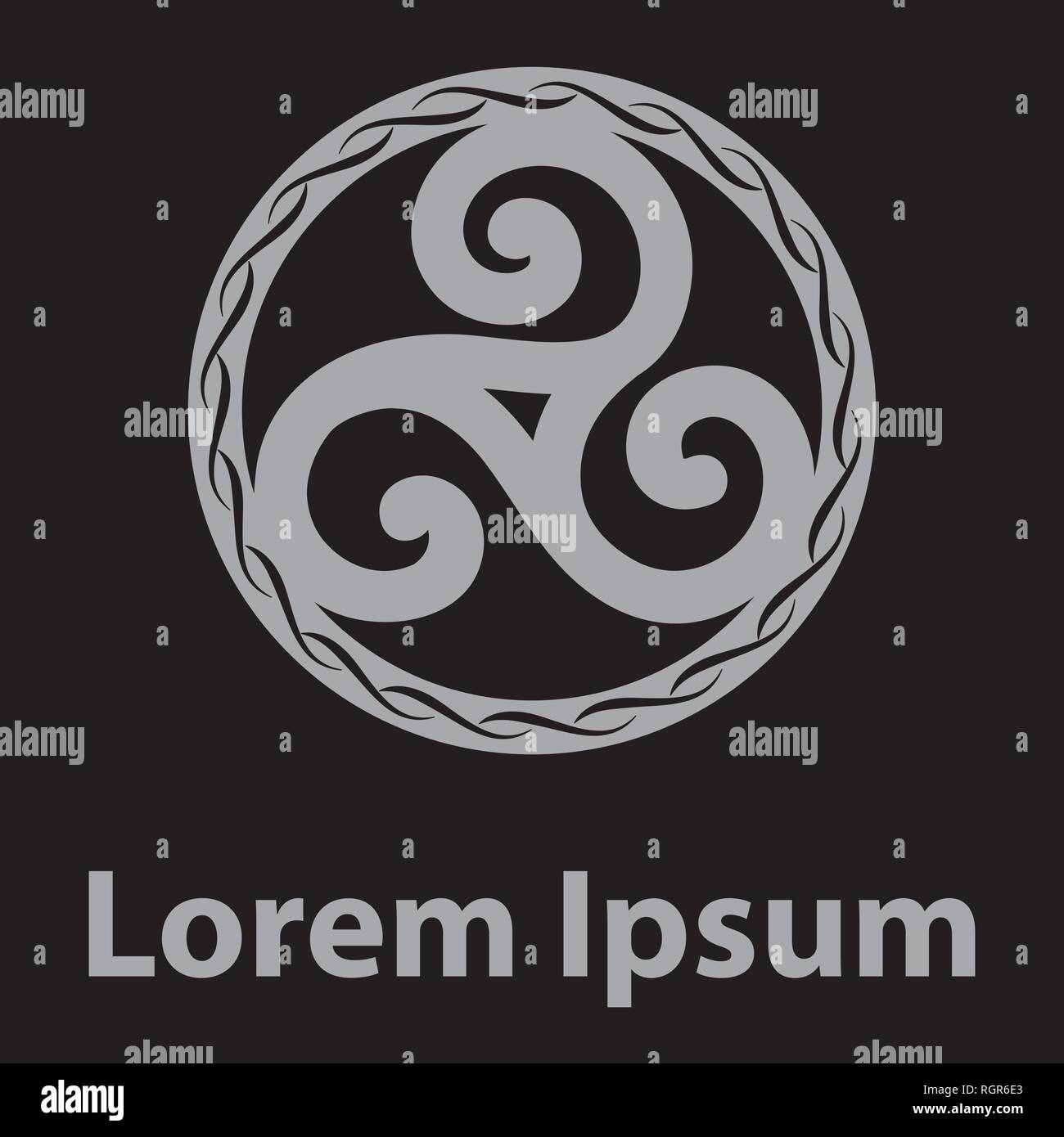 Triple Spiral, ancient Celtic symbol Stock Vector Image & Art - Alamy