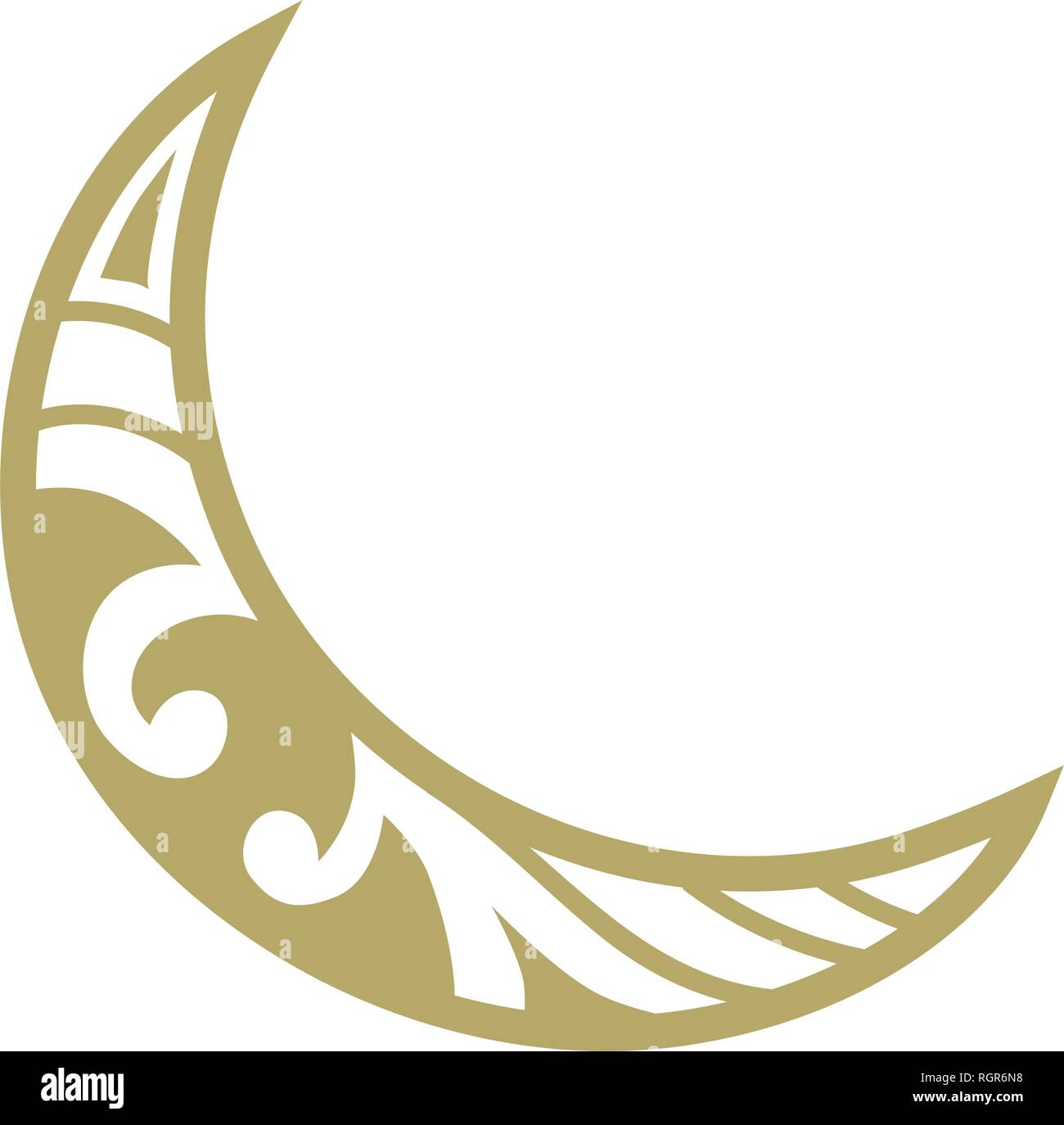 crescent moon logo Stock Vector Image & Art - Alamy