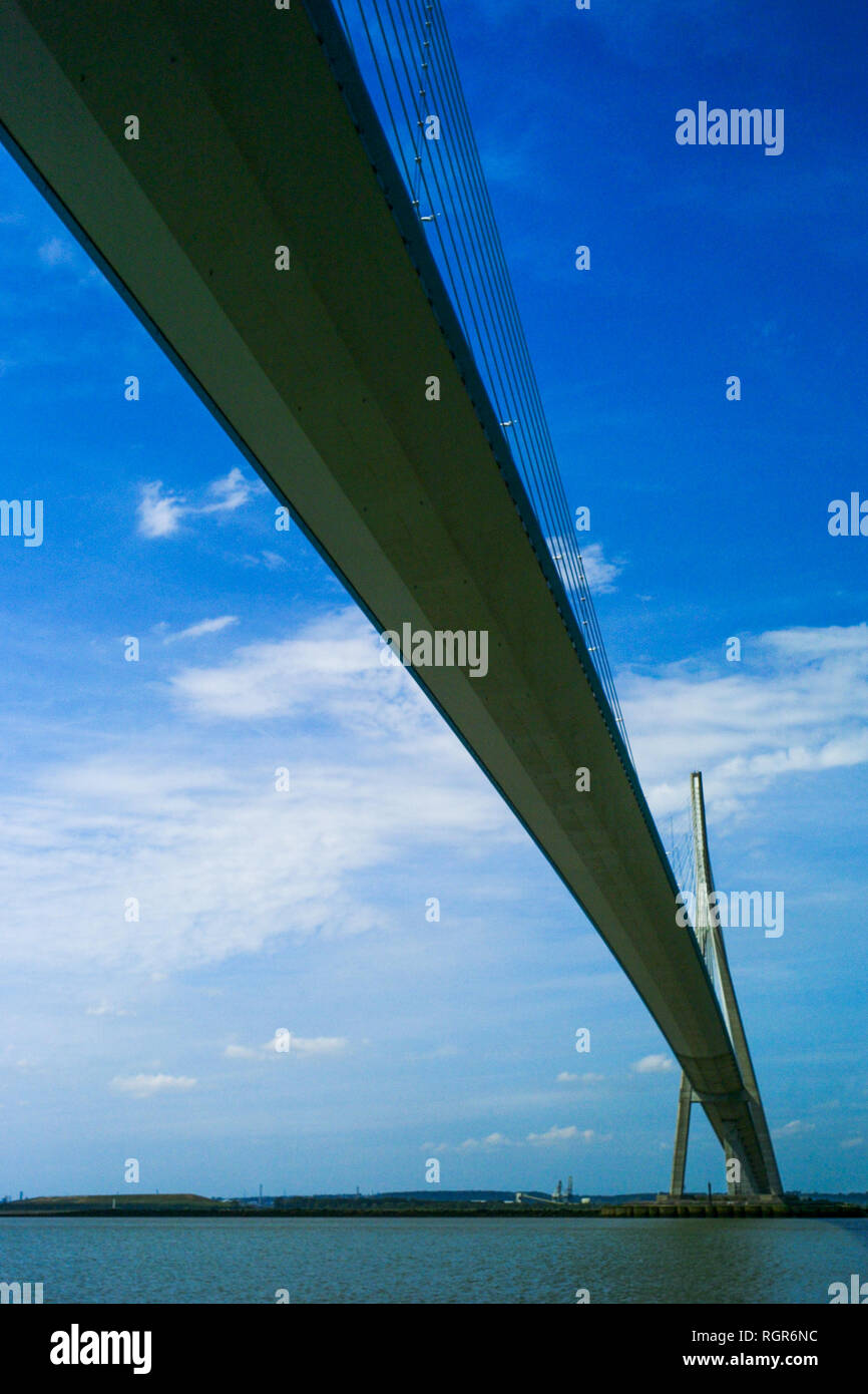 Normandy bridge, Seine River estuary, Normandy, France Stock Photo - Alamy