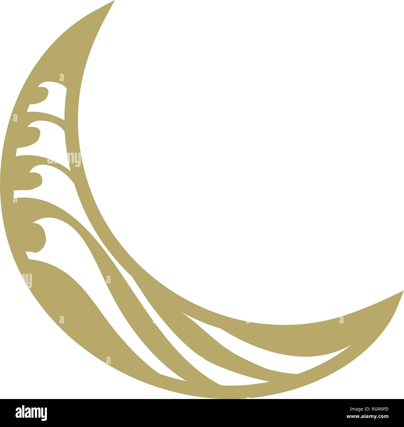 crescent moon logo Stock Vector Image & Art - Alamy
